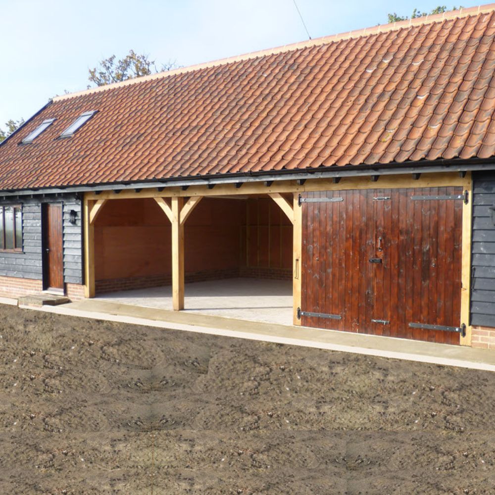 3 Bay Cart Lodge with Office | Buildright Suffolk